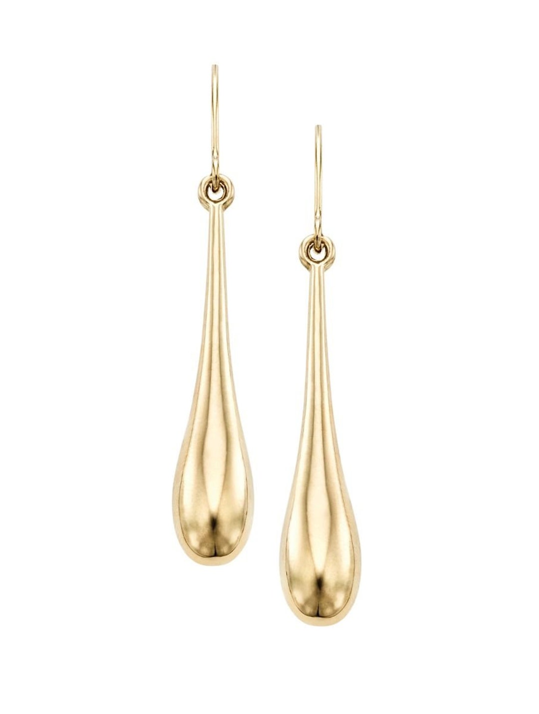 14K Yellow Gold Teardrop Earring Set, Real Gold Earrings, Tear Drop ...