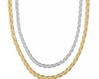 Braided Gold Chain - Etsy