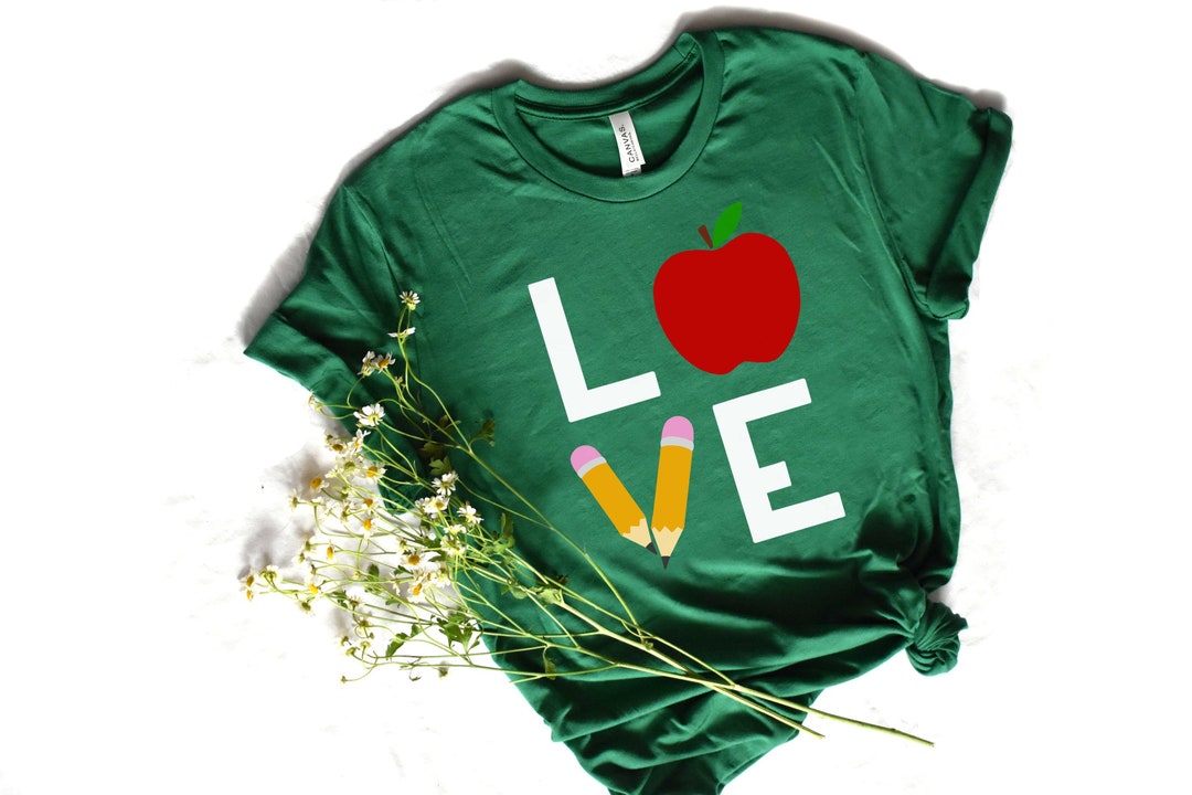 Teacher Love Shirt | Back to School or End of the Year Cute Shirt for ...