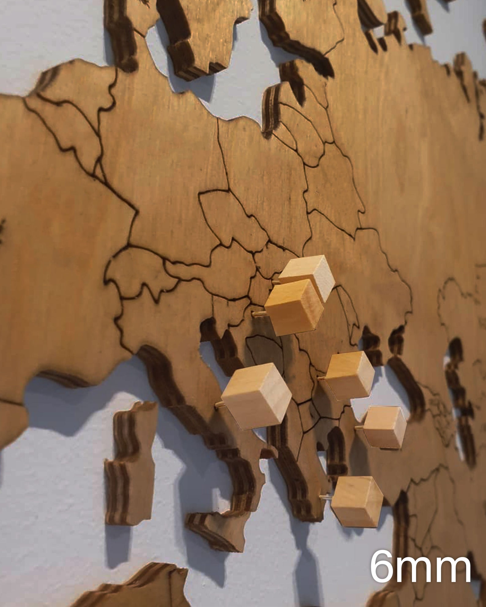 Wooden Wall Map Wooden Map of the World Wind Rose Frames | Etsy