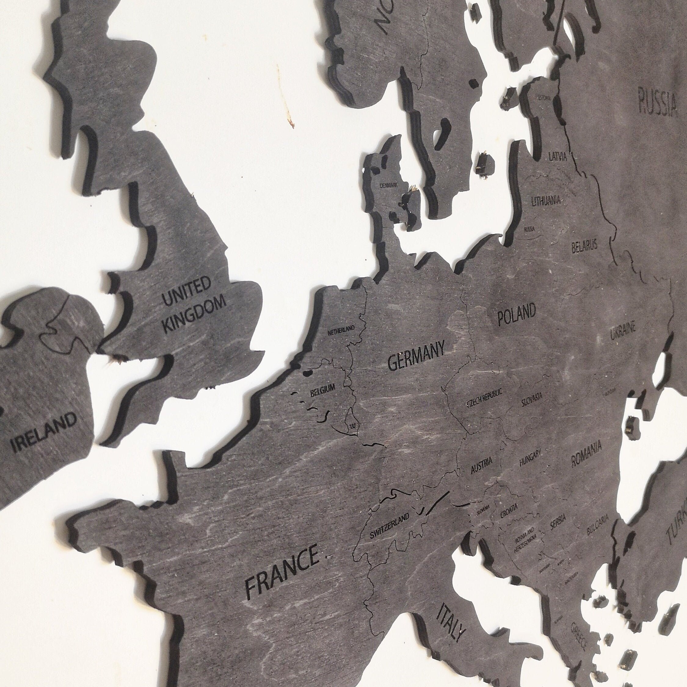 Europe Wooden Map Home Decor Wall Art Gift for Husband - Etsy