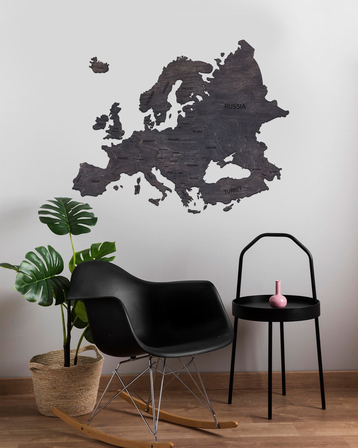 Wooden Map of Europe Home Decor Wall Art Gift for - Etsy