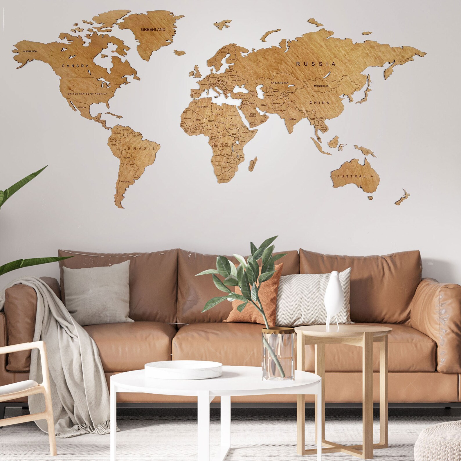 Wooden Wall Map Wooden Map of the World Wind Rose Frames | Etsy