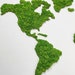 Map of the World Made of Weed Moss - Green Map - Etsy Canada