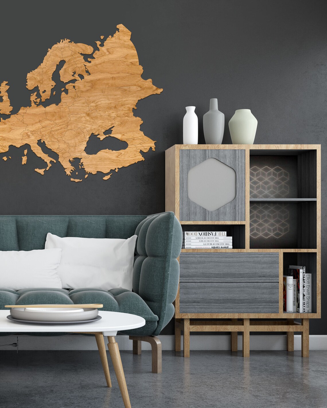 Wood Map of Europe Home Decor Wall Art Gift for Husband | Etsy