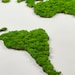 Map of the World Made of Weed Moss - Green Map - Etsy Canada