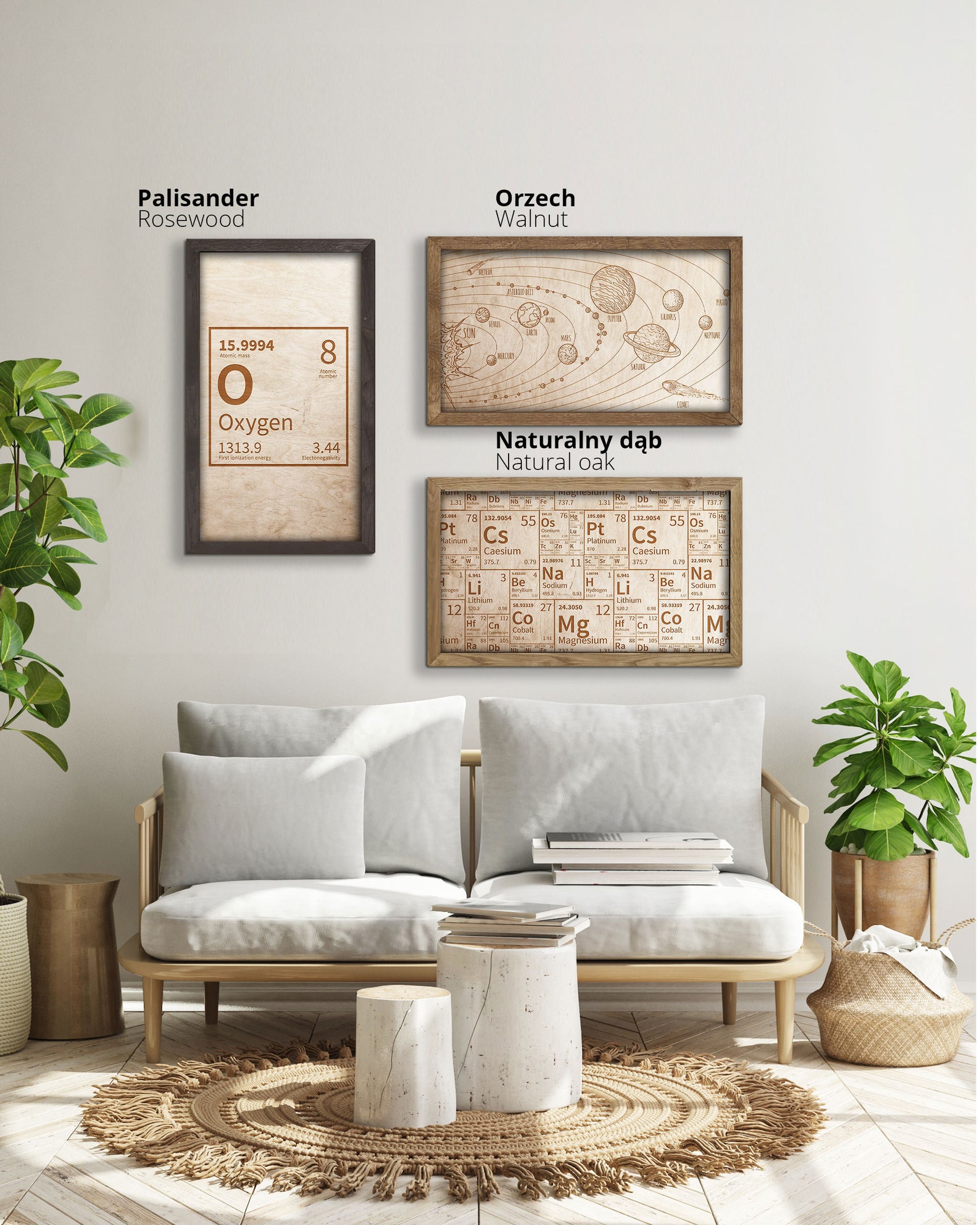 Solar System Wall Art Solar System Engraved Wood Laser Wall - Etsy