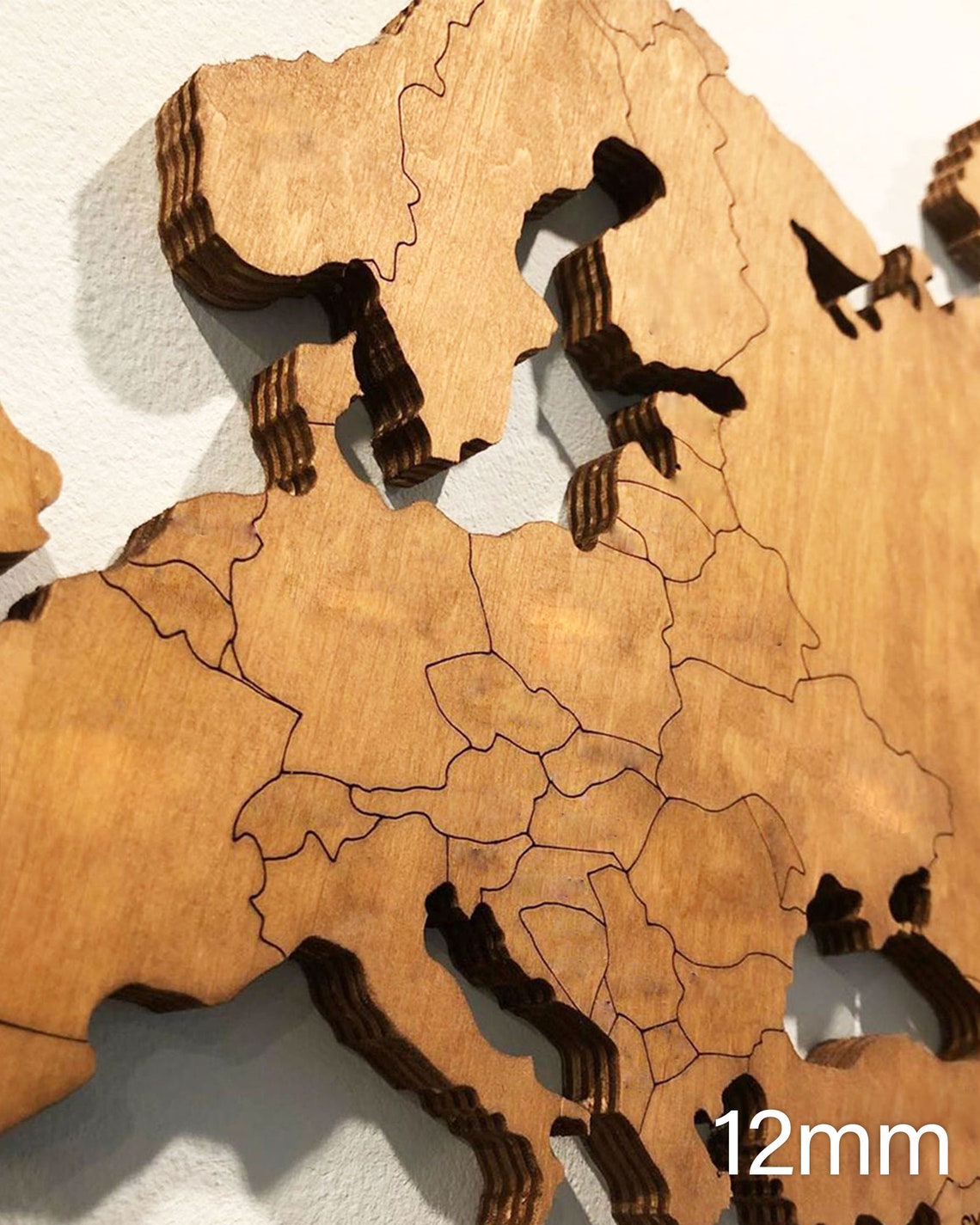 Wooden Wall Map Wooden Map of the World Wind Rose Frames | Etsy