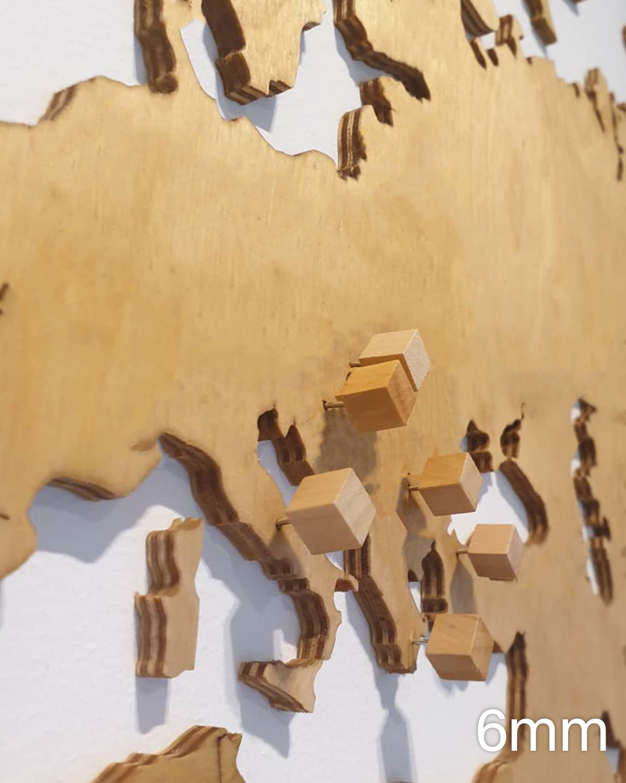 Wooden Wall Map Set of Wall Decor Wind Rose Frames | Etsy