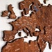 Wooden Wall Map With Cities and Rivers Wooden Map of the World - Etsy