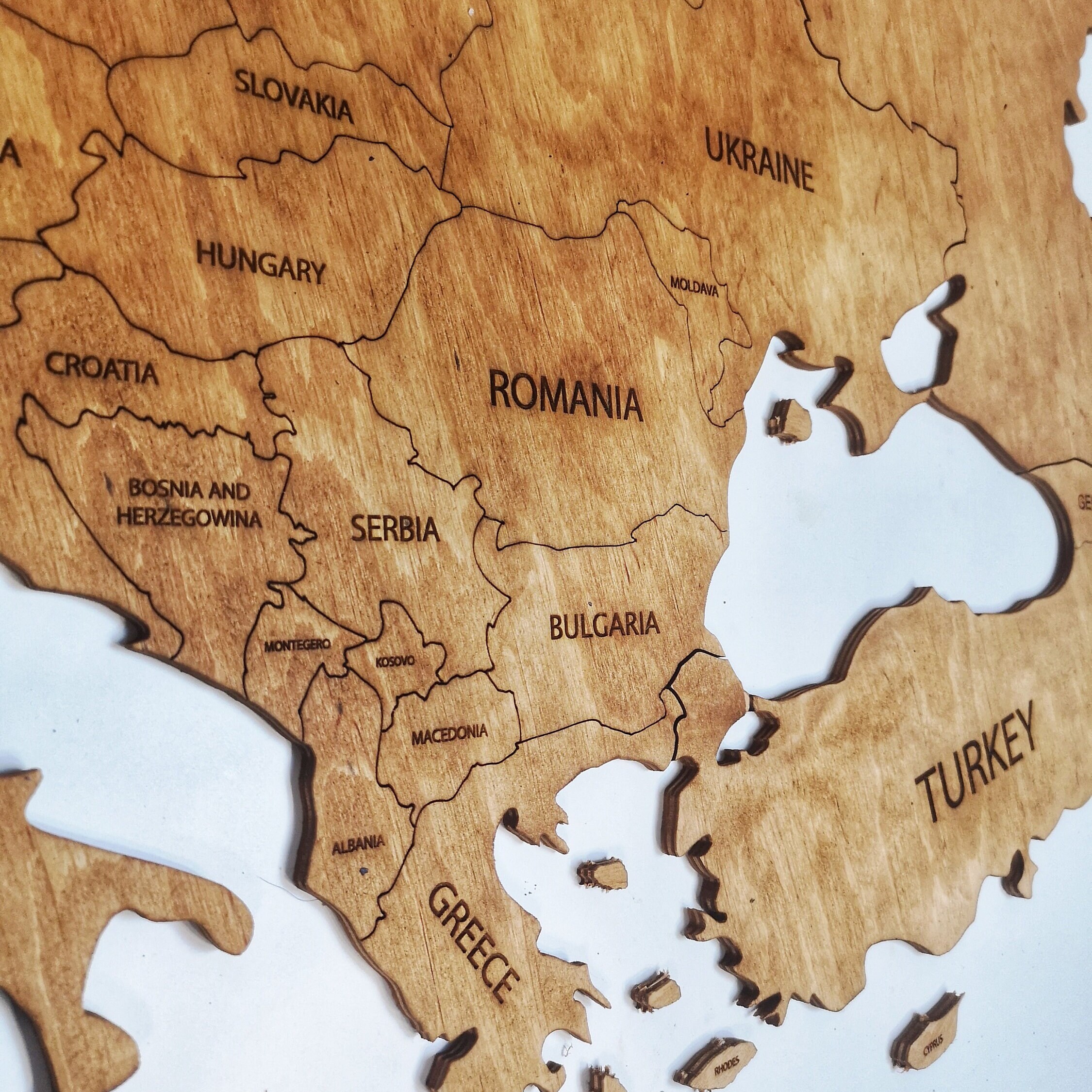 Europe Wooden Map Home Decor Wall Art Gift for Husband - Etsy