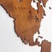 Wooden Wall Map With Cities and Rivers Wooden World Map With Print Wall ...