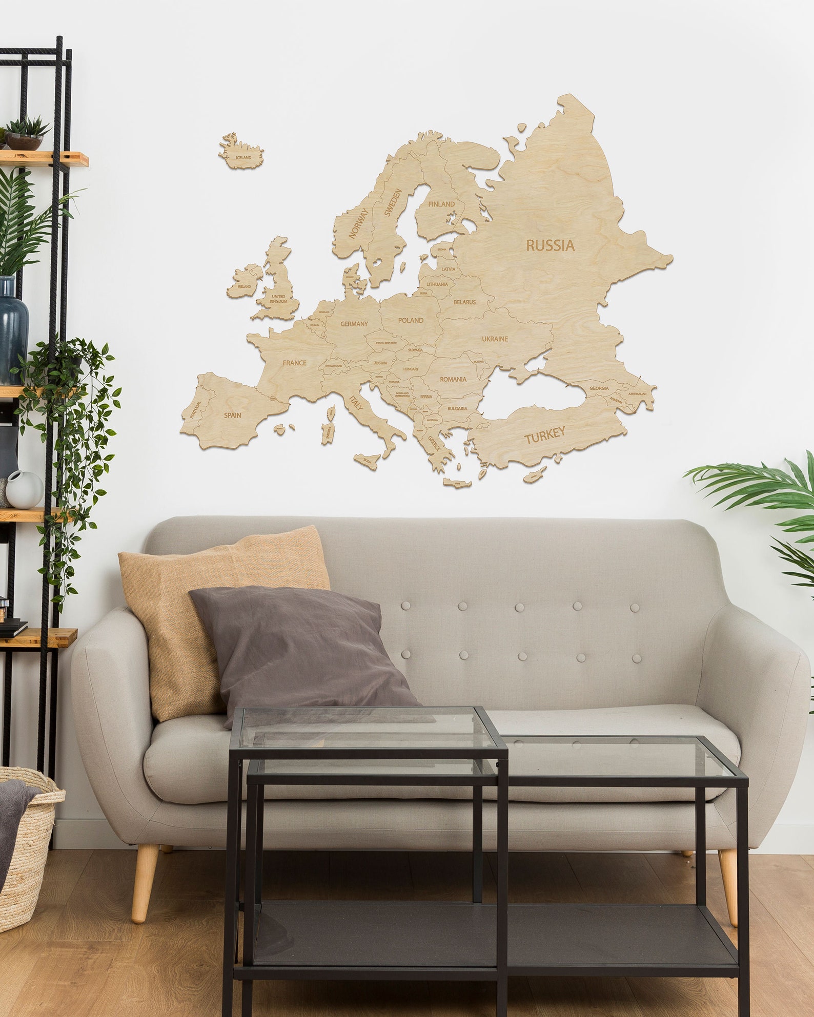 Wooden Map of Europe Home Decor Wall Art Gift for - Etsy