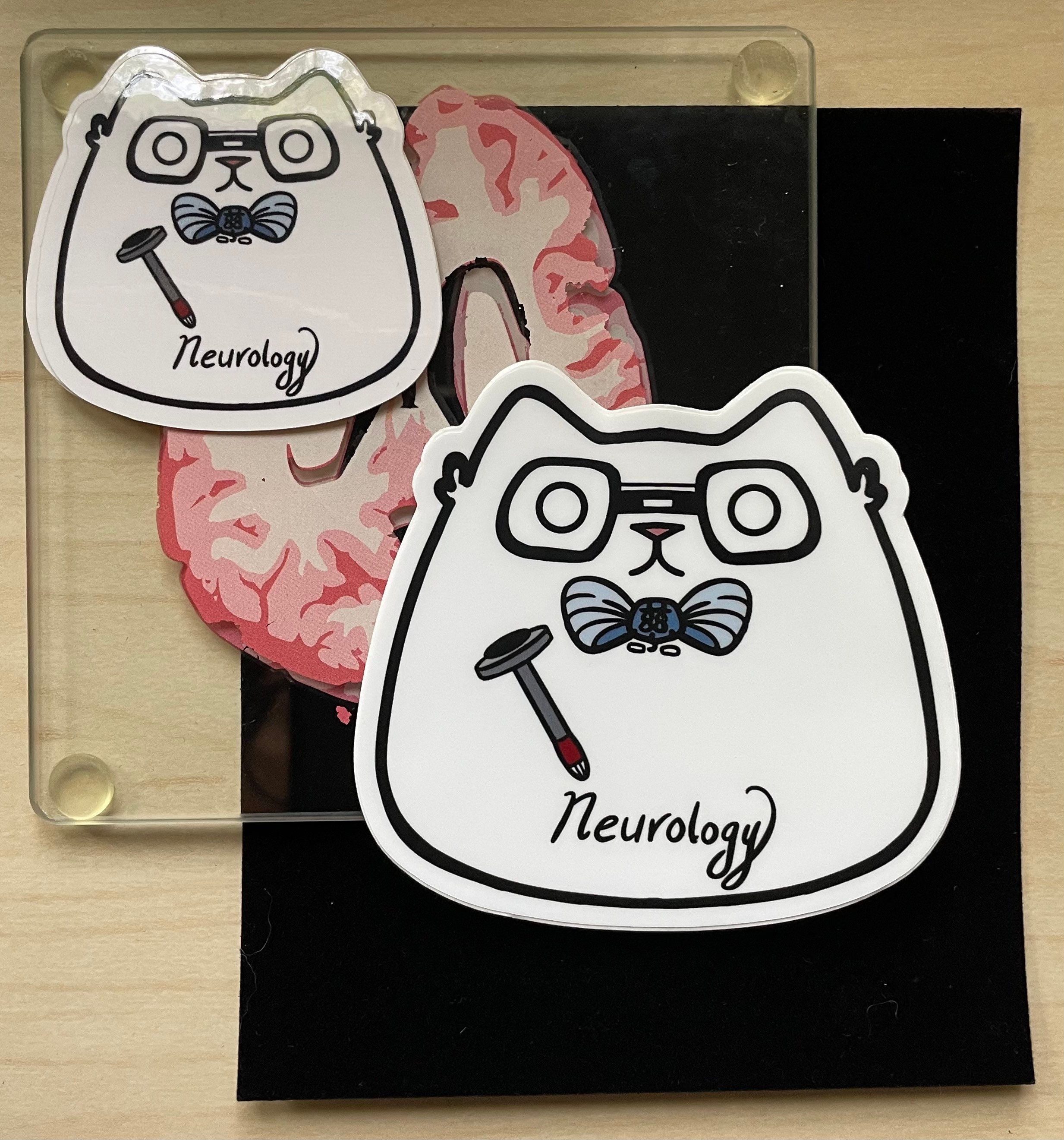 STICKERS: Neurology/neurologist Cat MD - Etsy UK