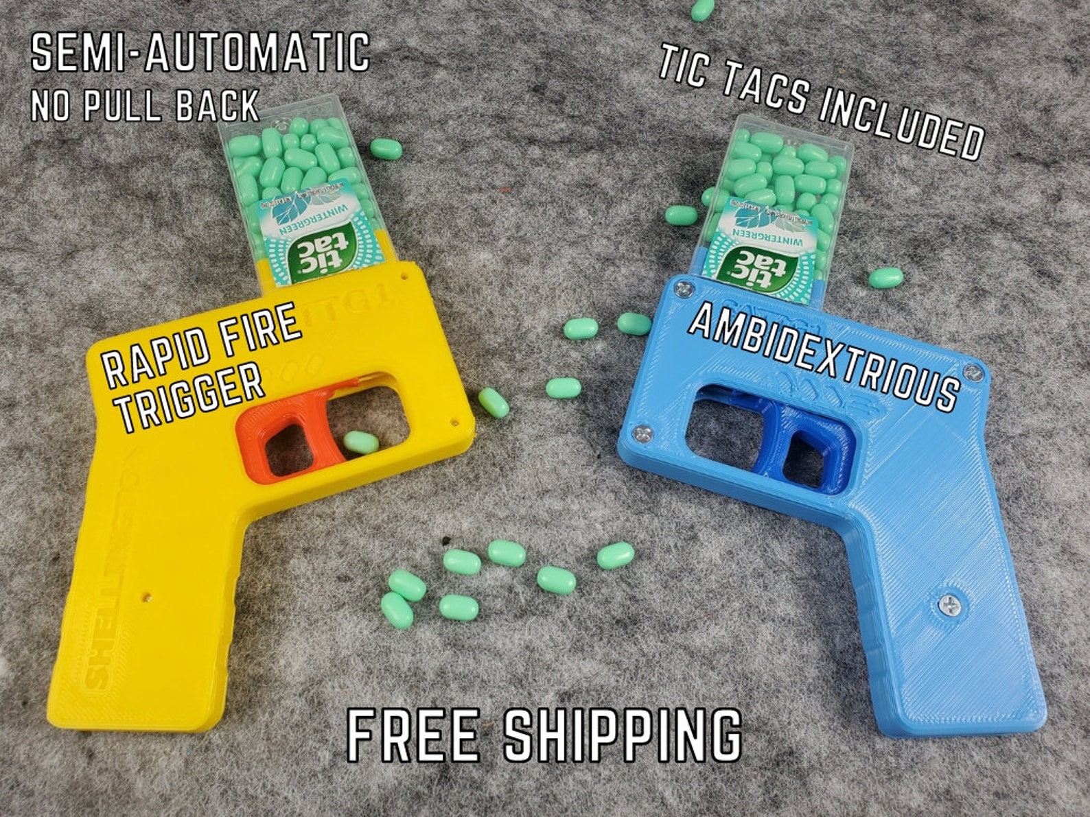 Semi Automatic Tic Tac Gun Fastest Firing in the World All - Etsy