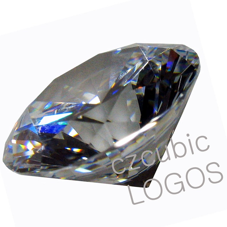 For Girl/boy Friend Fake Diamond / Cubic Zirconia Round CZ Super ...