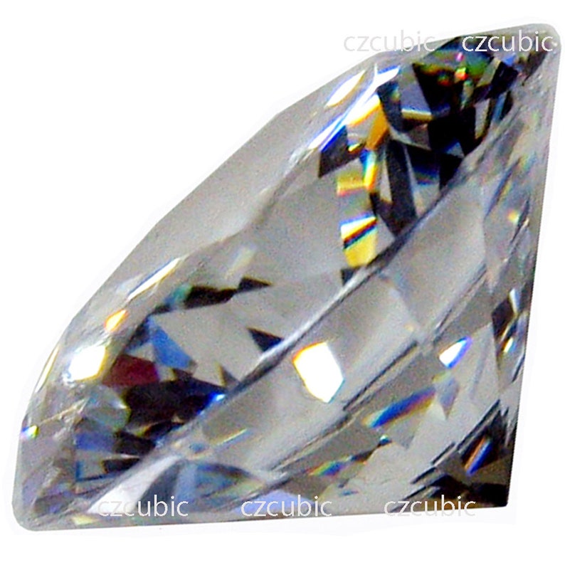 For Girl/boy Friend Fake Diamond / Cubic Zirconia Round CZ Super ...