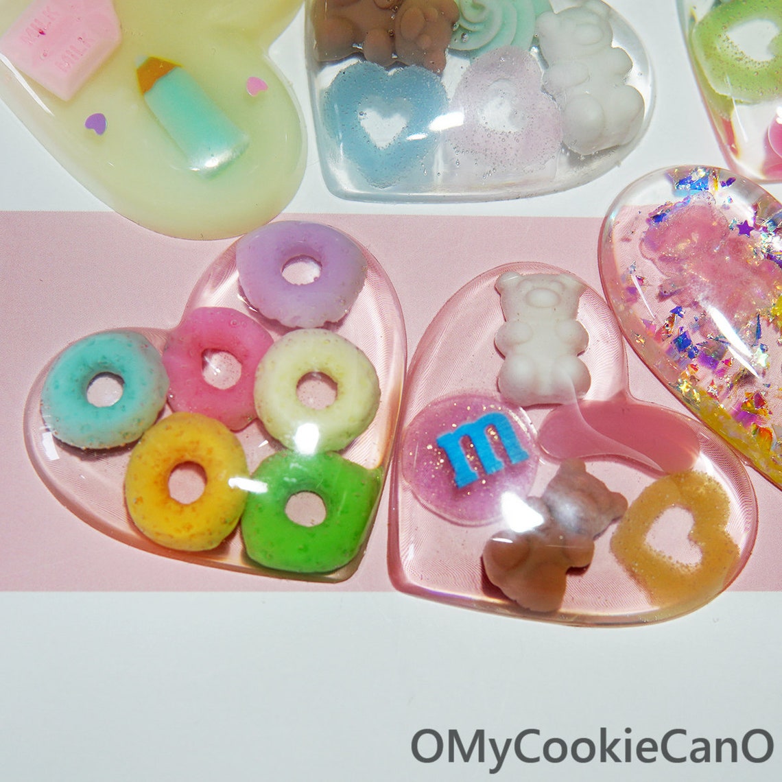 Faux Mini Food resin Decoden Resin Colorful Candy | Etsy