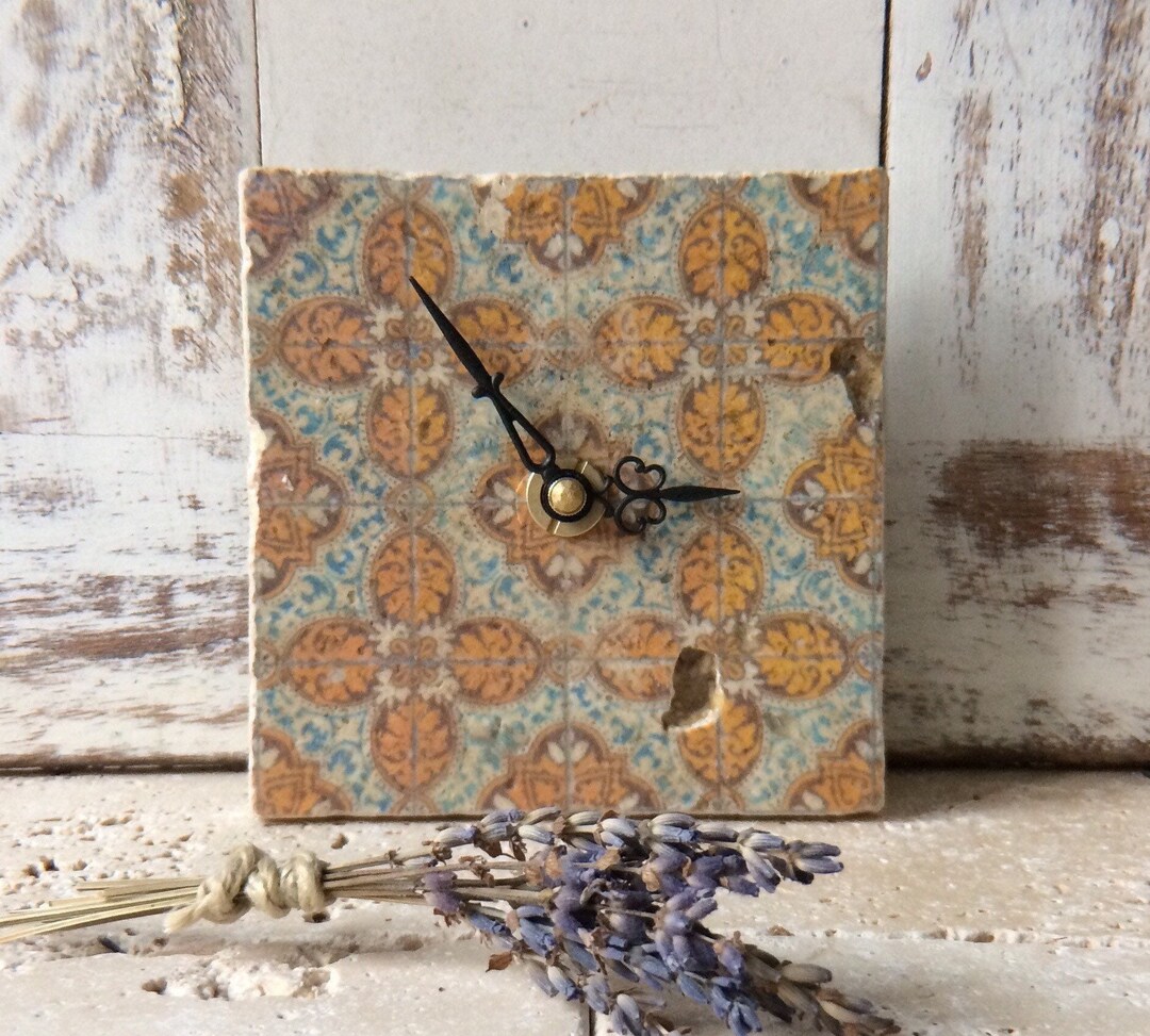 Antique Marble Small Grandfather Clock Table Clock Boho - Etsy