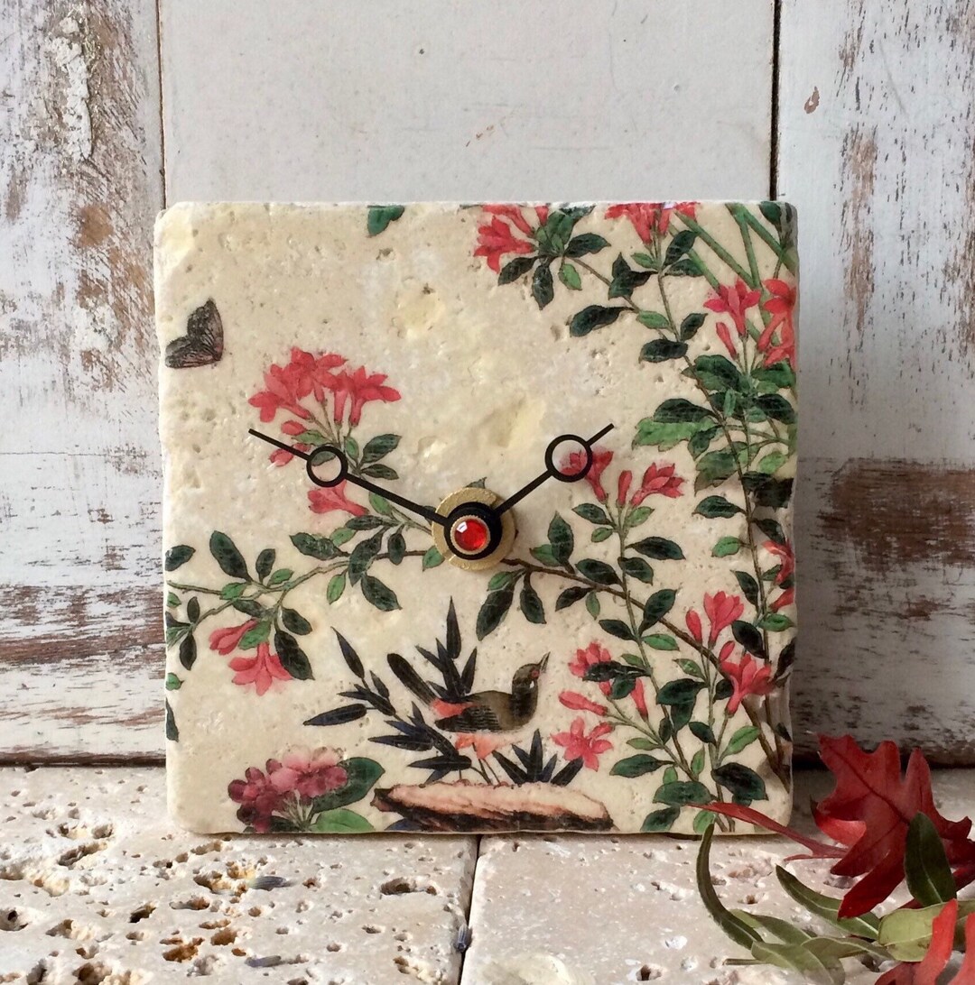 Table Clock, Wall Clock, Tile Clock paradiso Birthday Gift, Table ...