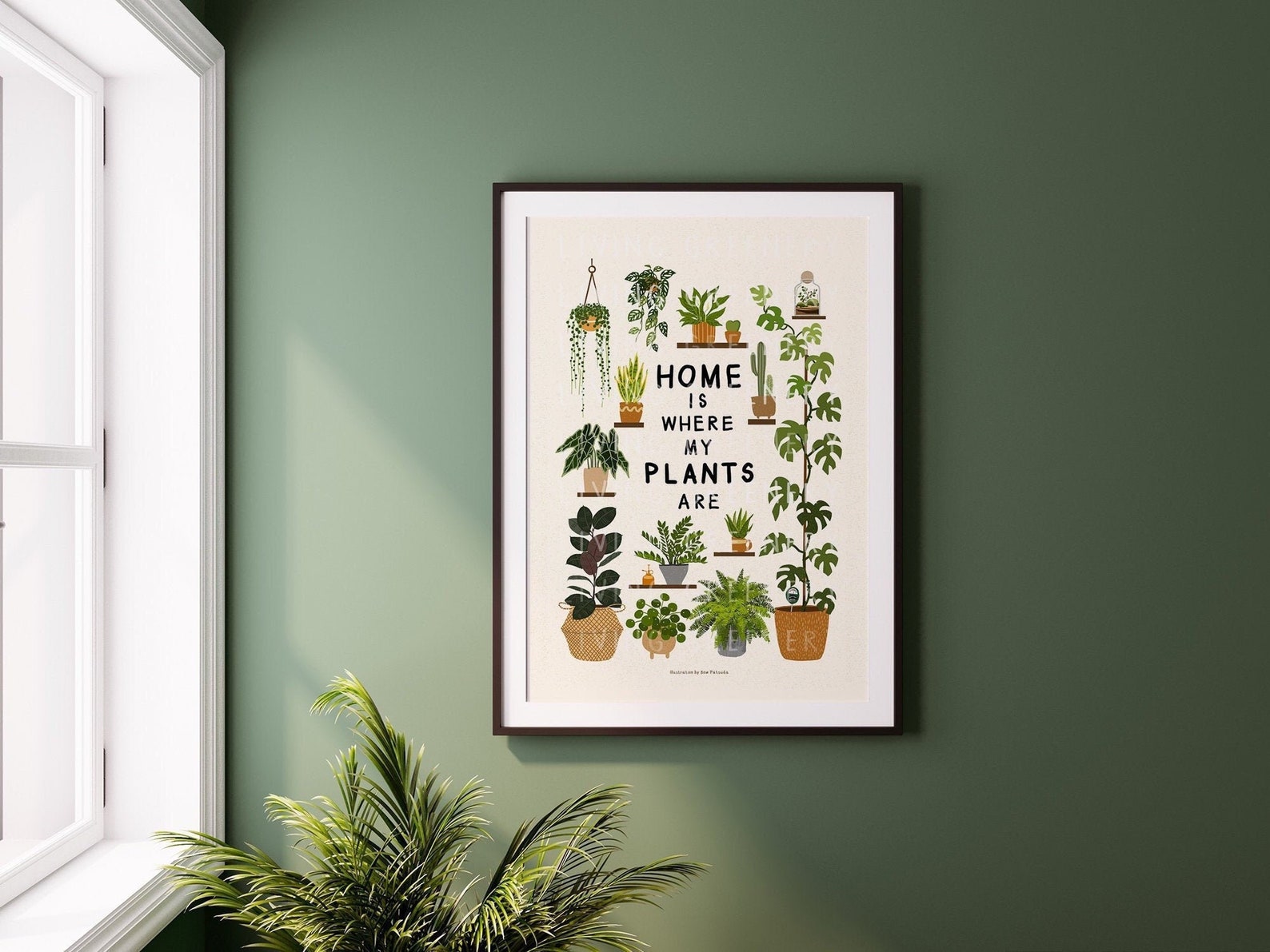 Home is Where My Plants Are, House Plant Poster, House Plant Wall Art ...