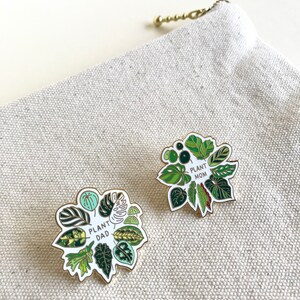 Plant Mom Hard Enamel Pin|| Plant Lady Pin || Plant Lover Pin || House ...