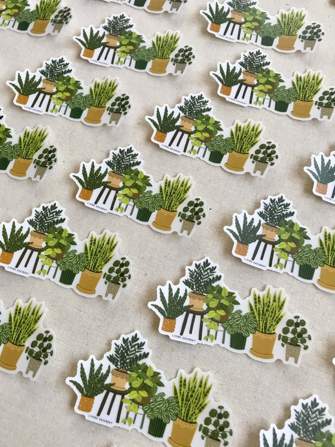Clear Potted Plant Sticker Plant Stickers Plant Mom Plant - Etsy