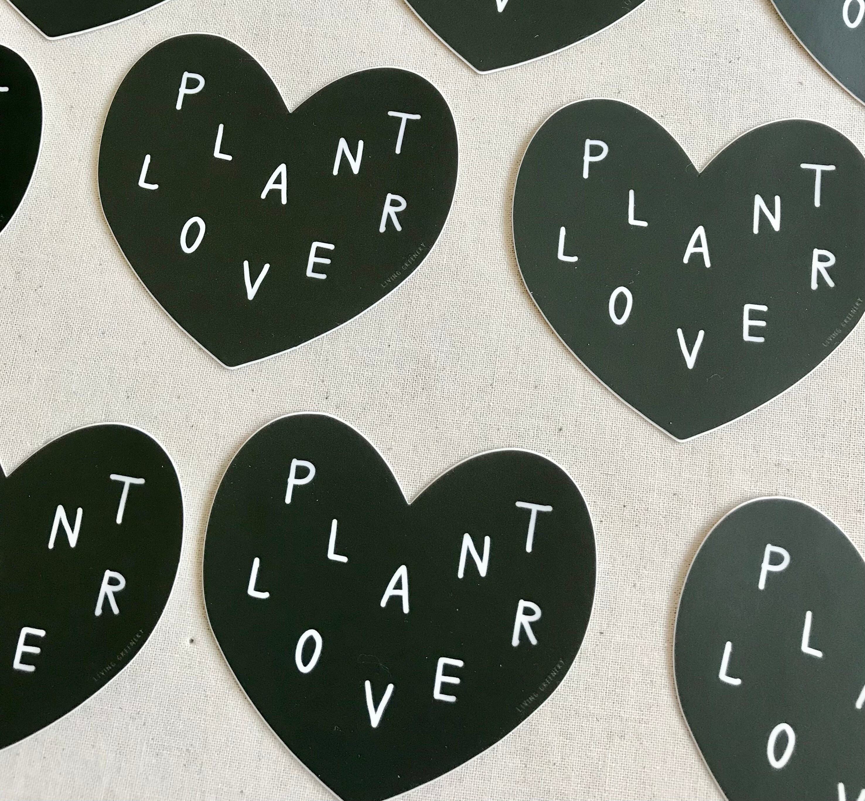 Plant Lover Sticker Heart Sticker Plant Mom Plant Dad | Etsy
