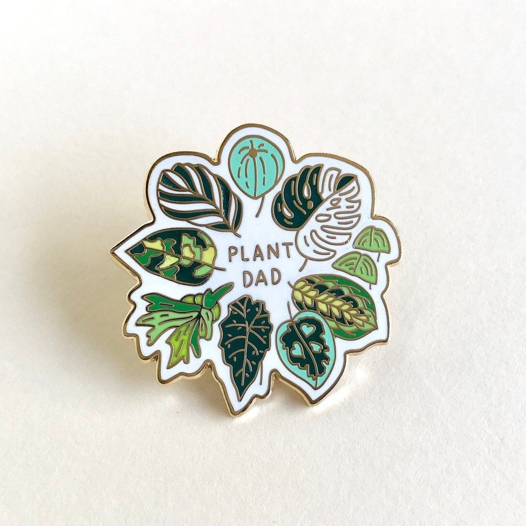 Plant Dad Hard Enamel Pin|| Plant Dad Pin || Plant Lover Pin || House ...