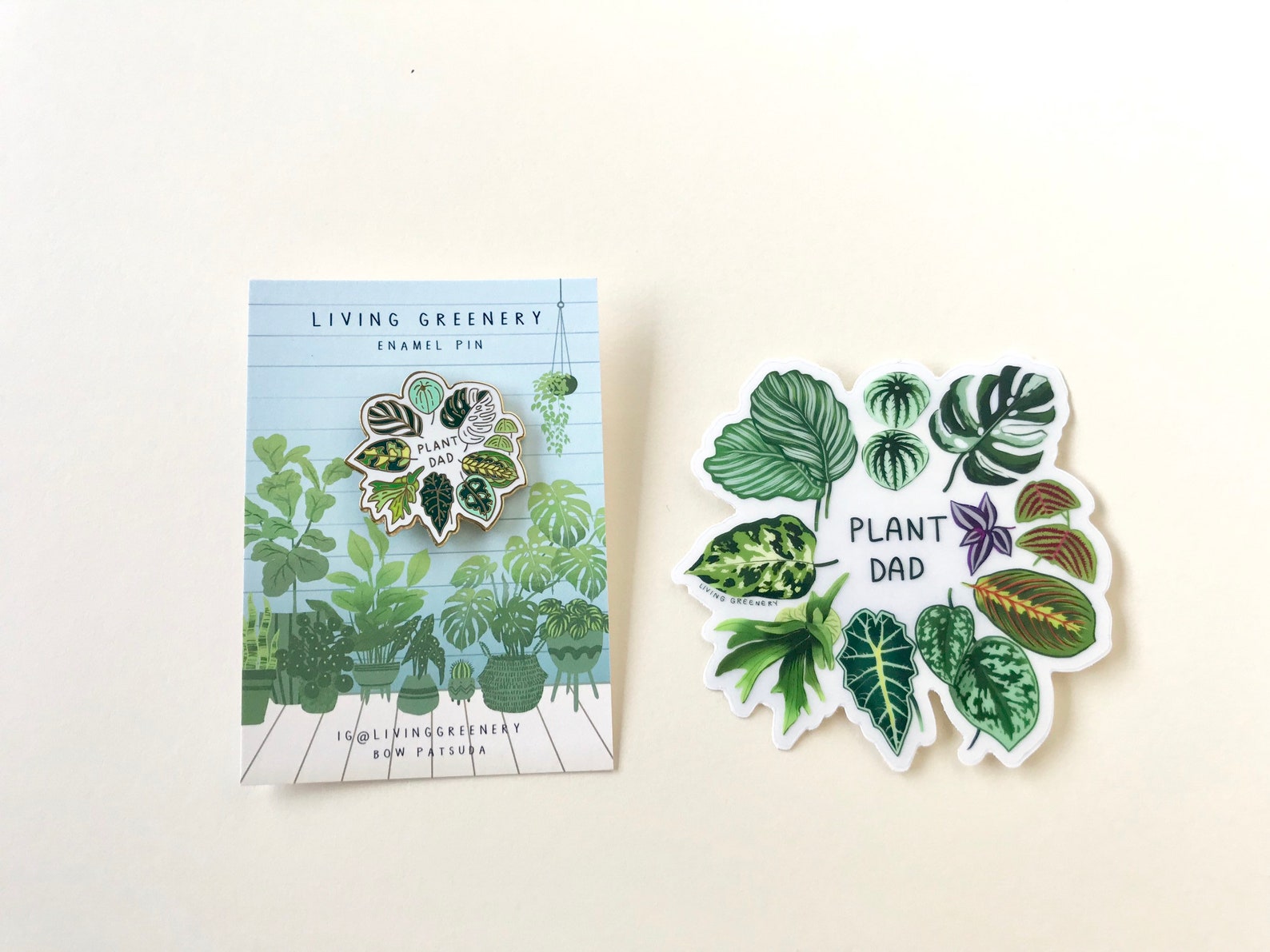 Plant Dad Hard Enamel Pin Plant Dad Pin Plant Lover Pin | Etsy