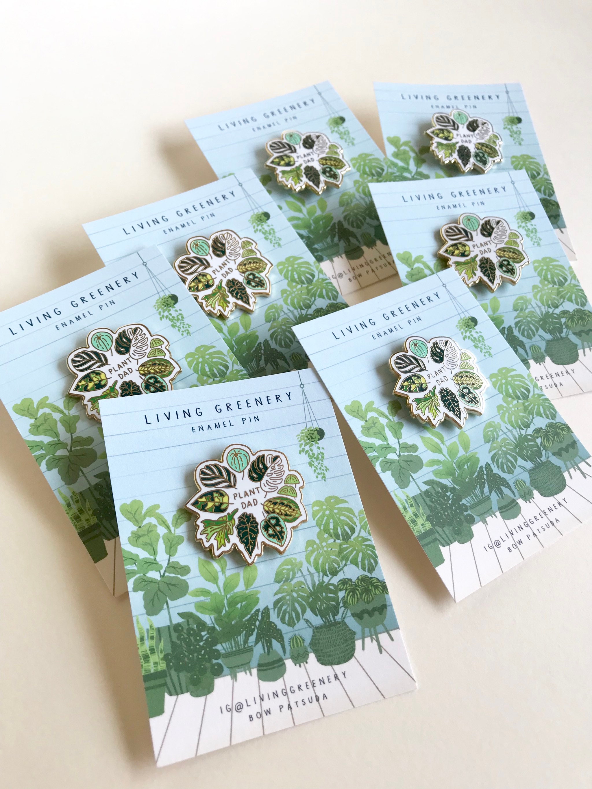 Plant Dad Hard Enamel Pin|| Plant Dad Pin || Plant Lover Pin || House ...