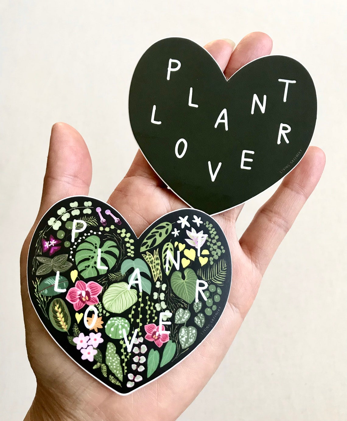 Plant Lover Sticker Heart Sticker Plant Mom Plant Dad - Etsy
