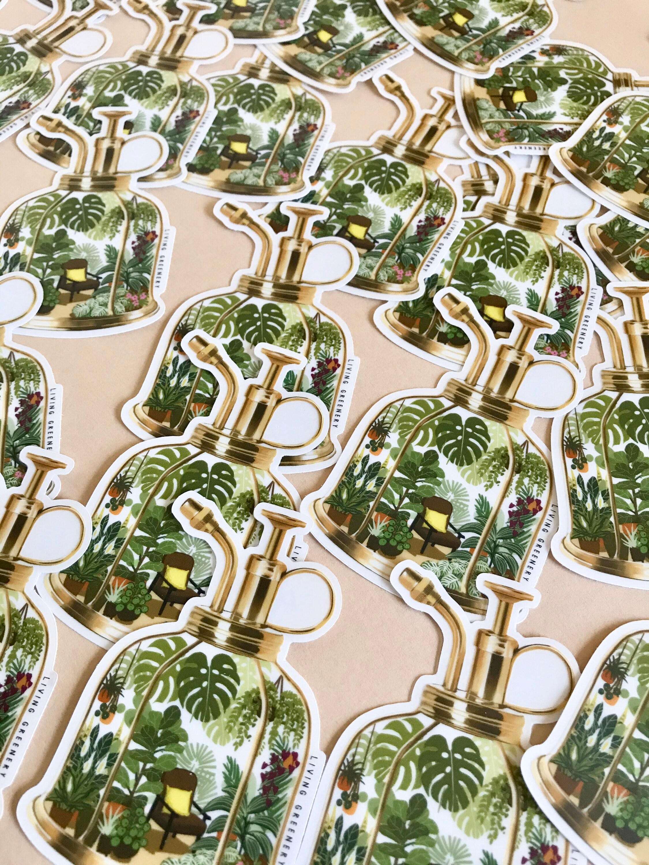 Clear Greenhouse Sticker House Plant Sticker Plant Sticker - Etsy
