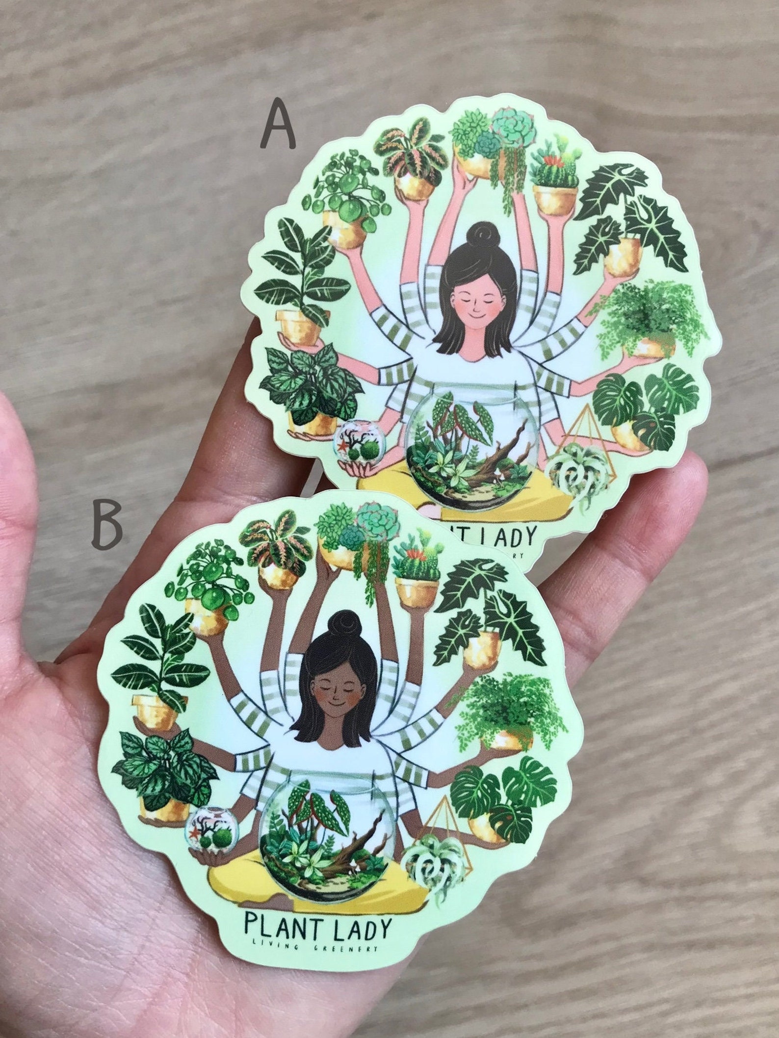 Plant Lady Sticker Glossy Vinyl Die Cut Sticker Plant - Etsy