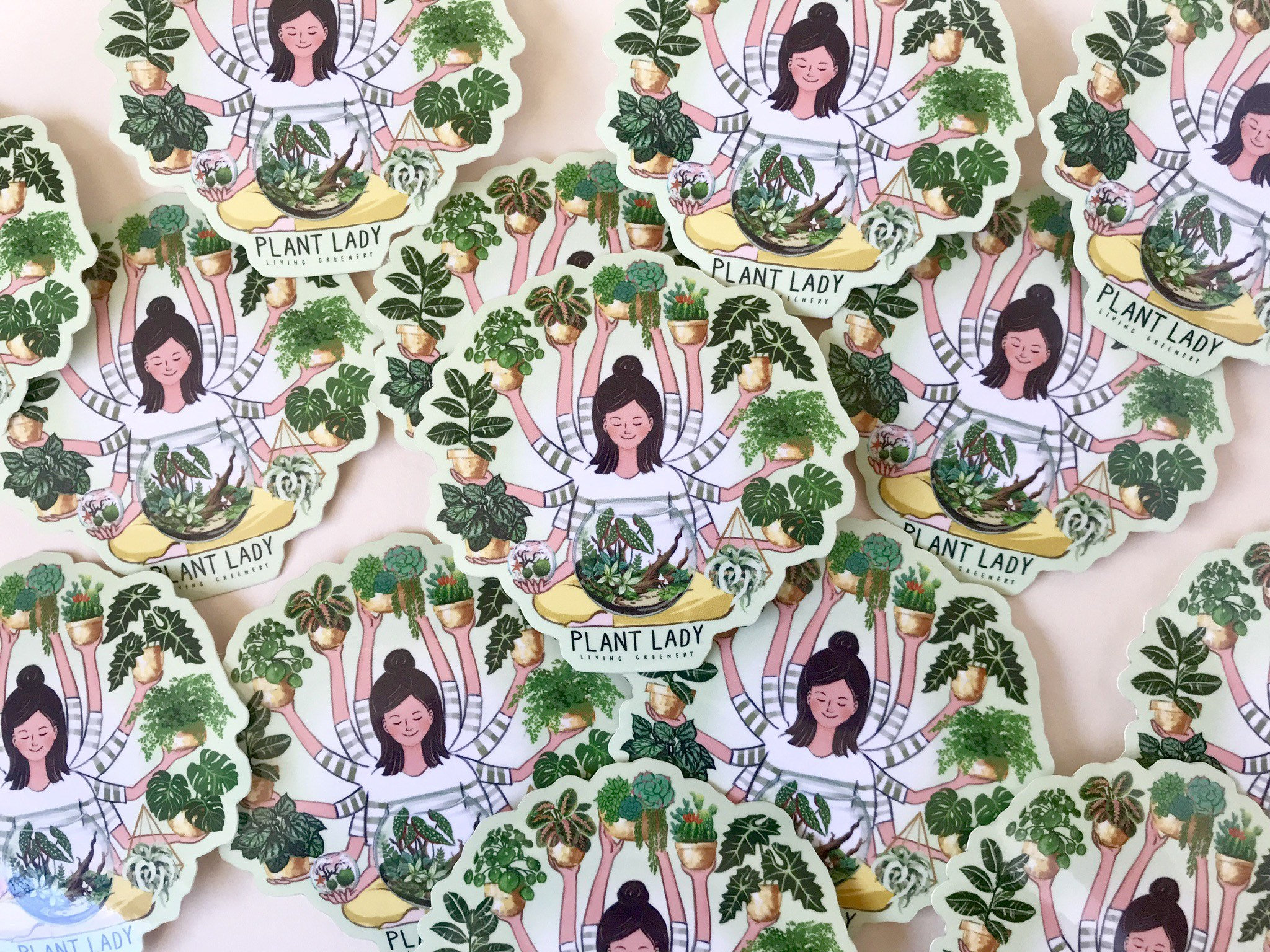Plant Lady Sticker Glossy Vinyl Die Cut Sticker Plant | Etsy