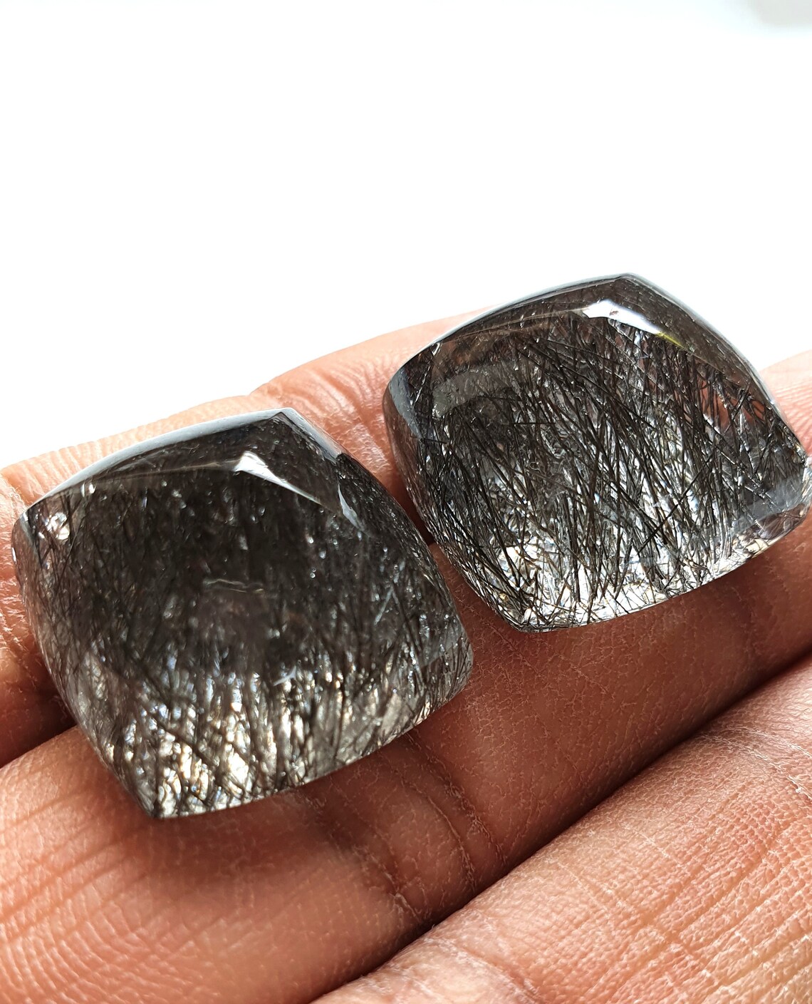 Natural Black Rutile Sugarloaf AAA Quality Rutile gemstone | Etsy