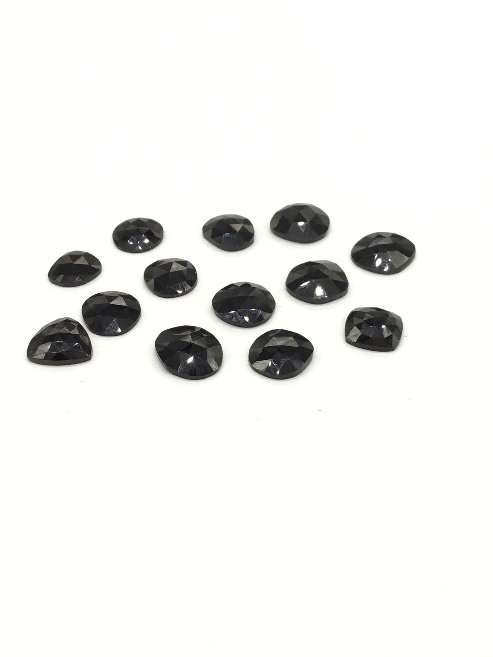 Black Spinal Rosecuts for Jewelry Natural Gems | Etsy