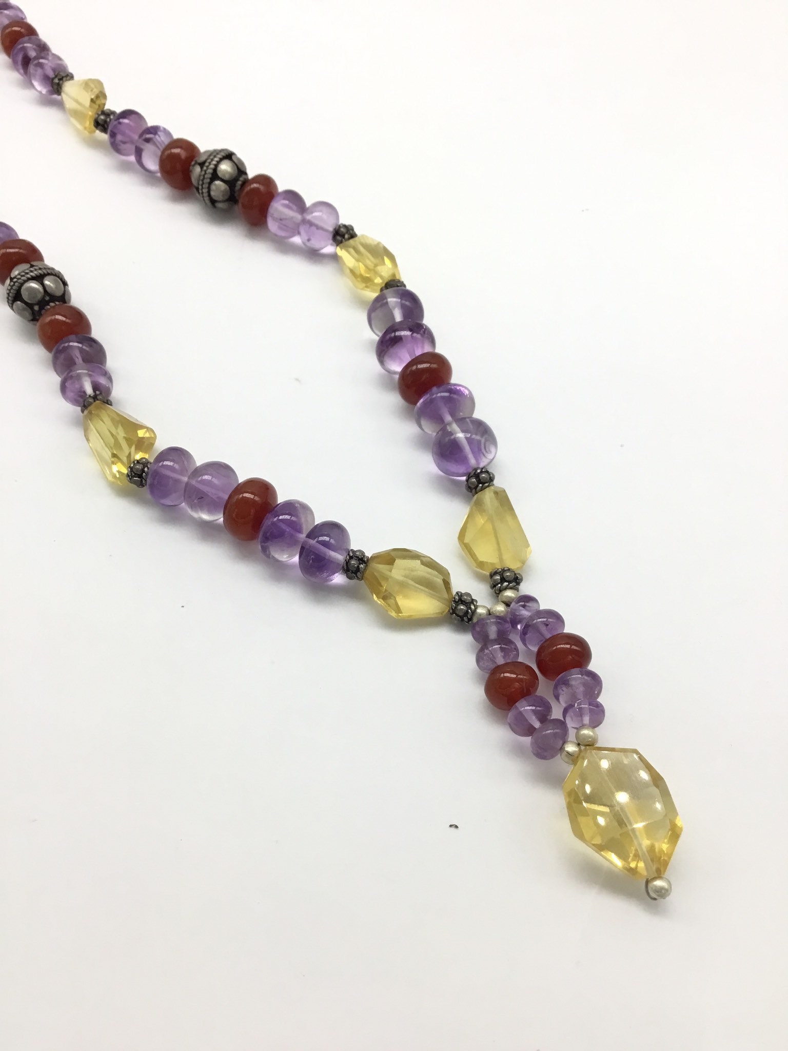 Mixed Gems Multi Gemstone Beaded Necklace With Earrings and - Etsy UK