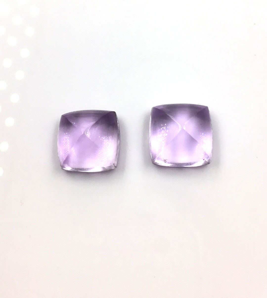 Natural Pink Amethyst Smooth Sugarloaf Cabochon Loose Gemstone for ...