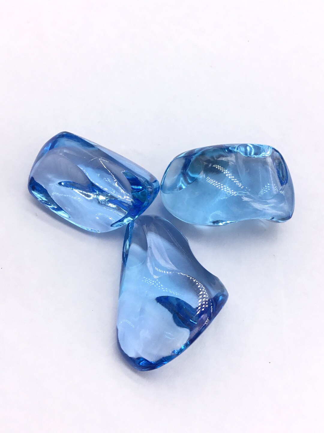 Swiss Blue Topaz Tumble Natural Gemstone for Jewelry Making Beading ...