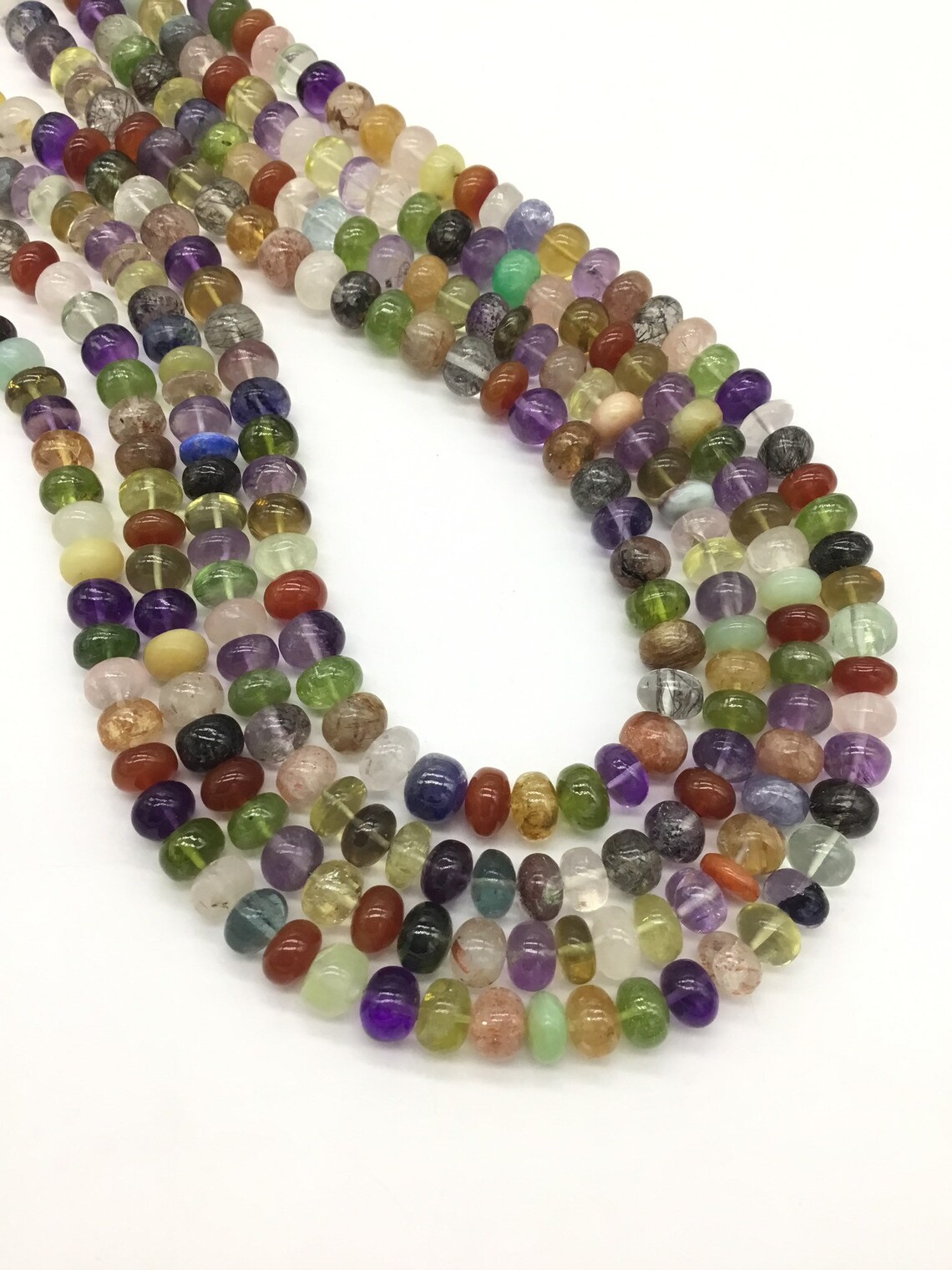 Mixed Gems Gemstones Plain Beads 1strand Gemstones for Jewelry - Etsy