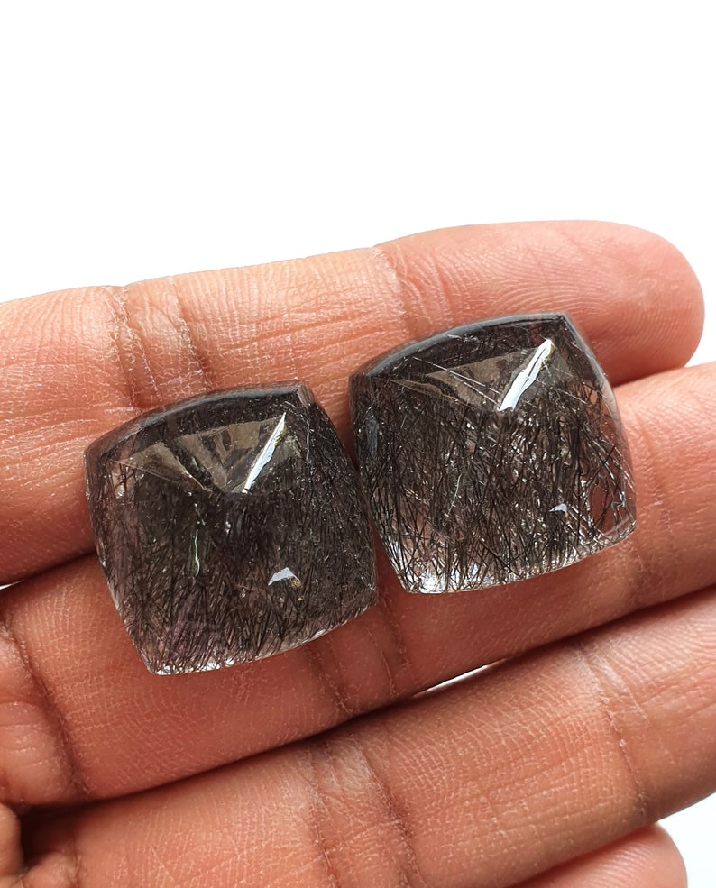 Natural Black Rutile Sugarloaf AAA Quality Rutile gemstone | Etsy