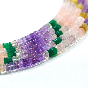 Natural Mixed Gems Brazil Smooth Tyre Gemstone - Etsy