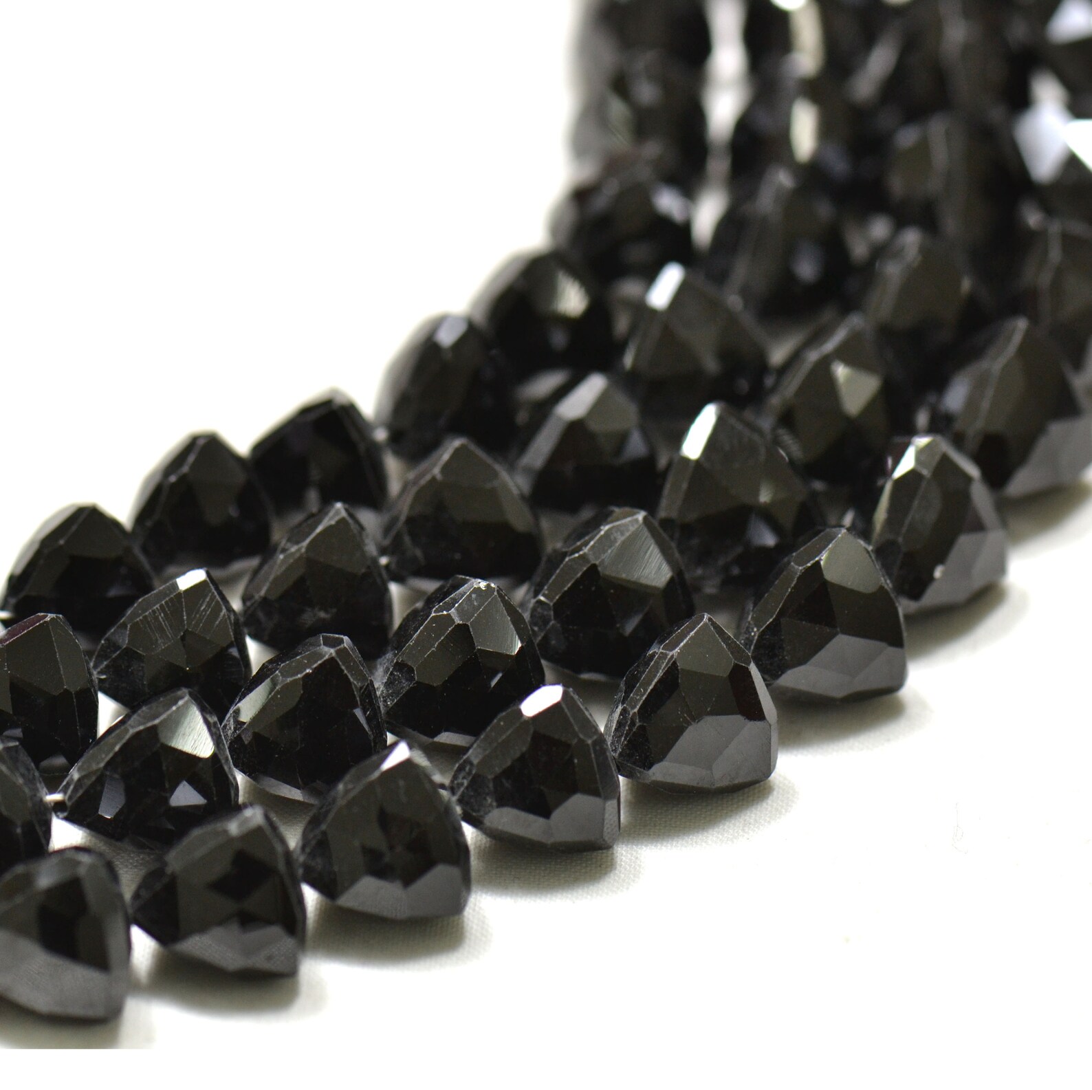 Black Spinal India Faceted Candy 1 Strand Gemstone - Etsy