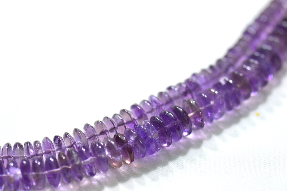 Natural Amethyst Brazil Smooth Tyre Gemstone Amethyst Beads Amethyst ...
