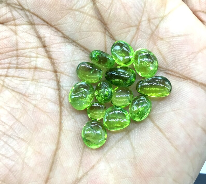 Peridot Tumbled Gemstone AAA 10 Piece / 30.50 Ct Gemstone for - Etsy