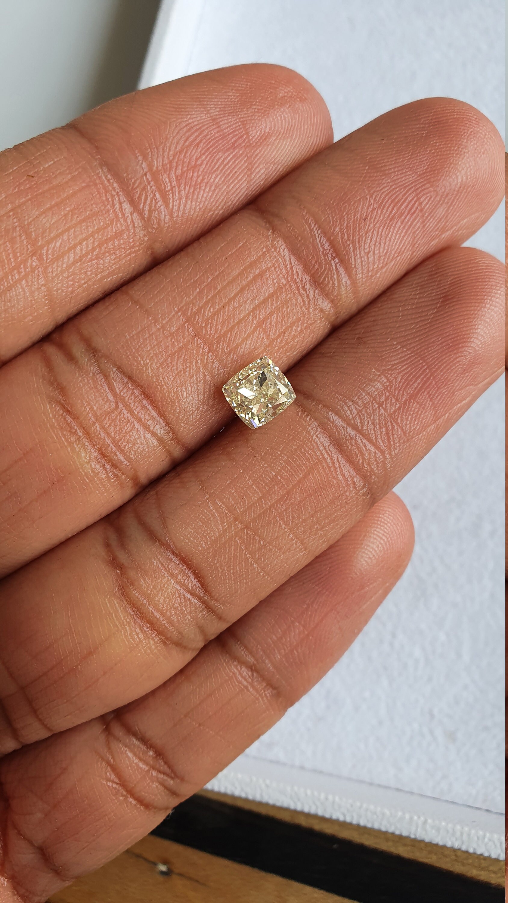 1.42 Carat natural VVS Diamond Cushion Cut | Etsy
