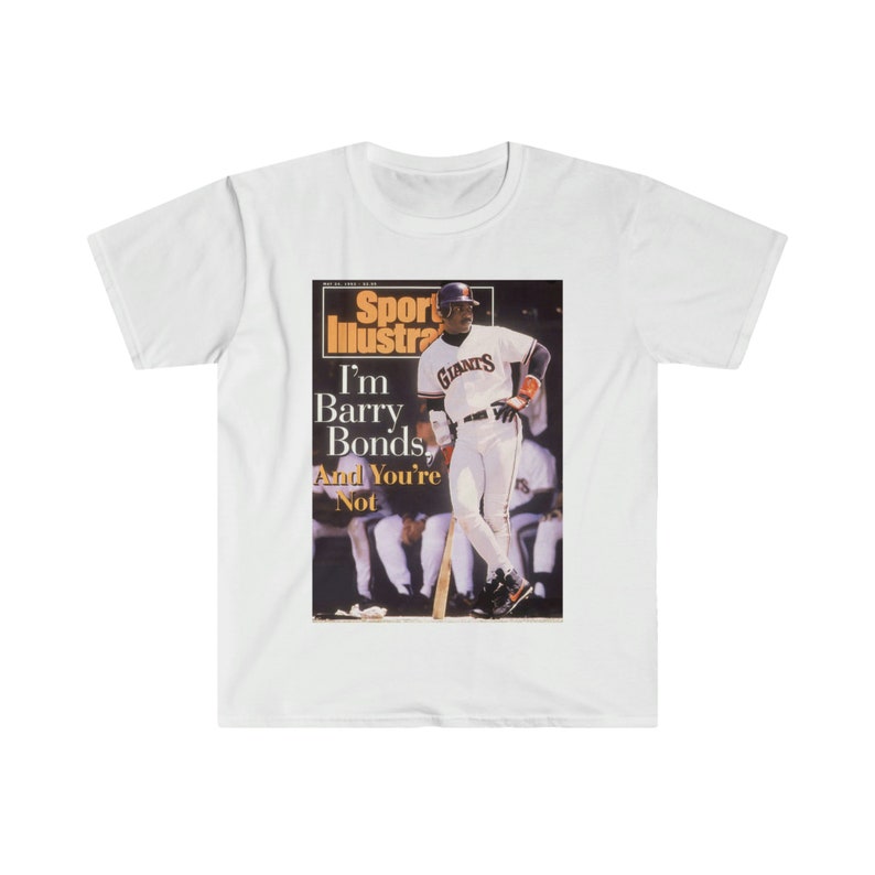Barry Bonds Sports Illustrated Cover Graphic Tee | Vintage Barry Bonds ...
