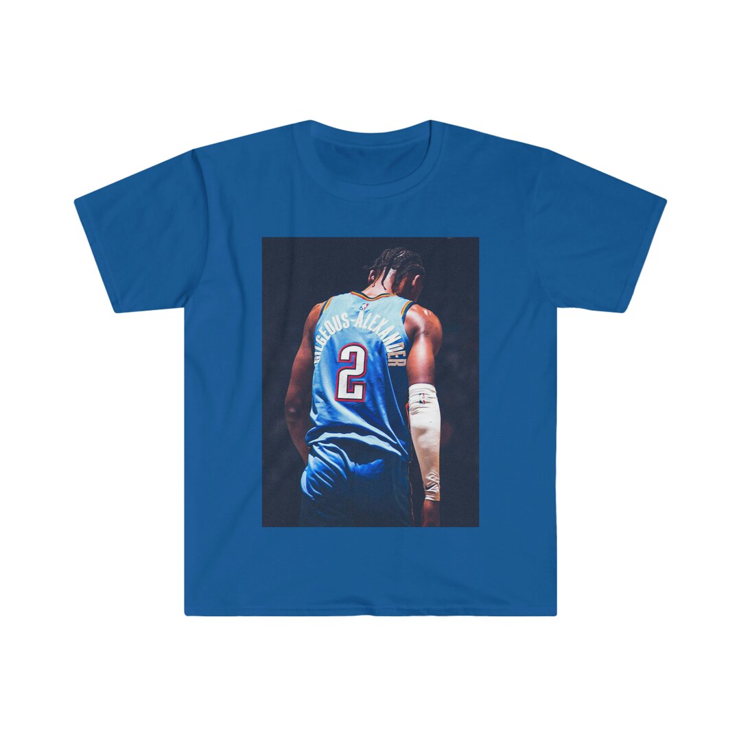 Shai Gilgeous-alexander Graphic Tee | Vintage SGA OKC Thunder Graphic ...