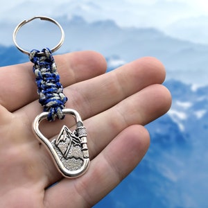 Climbing Mountain Keychain, Climbing Gift - Etsy